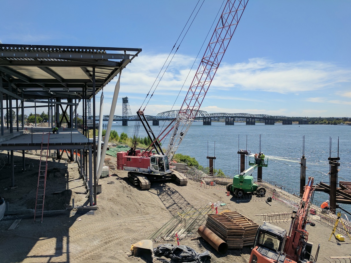 Waterfront construction ramps up with lower river levels - Vancouver ...